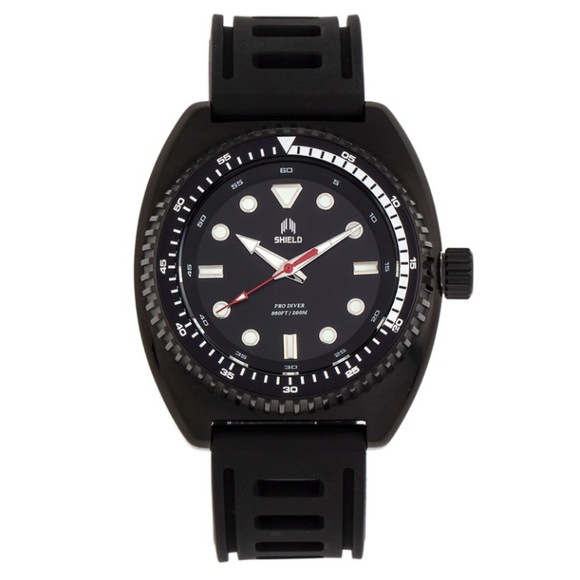 Shield | Accessories | Nwt Shield Dreyer Mens Diver Strap Watch Black ...